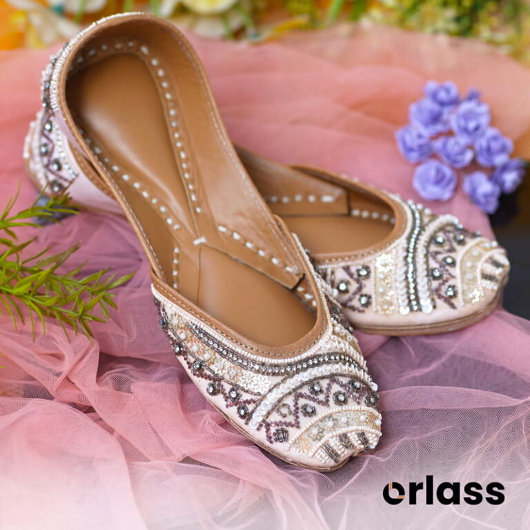 Orlass Shauq Designer Jutti - Cream | Toffpark