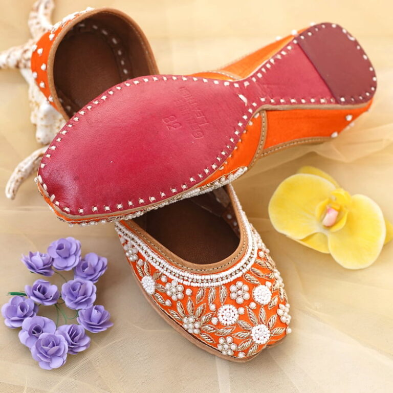 Orlass The Empress Valvet Jutti - Orange | Toffpark