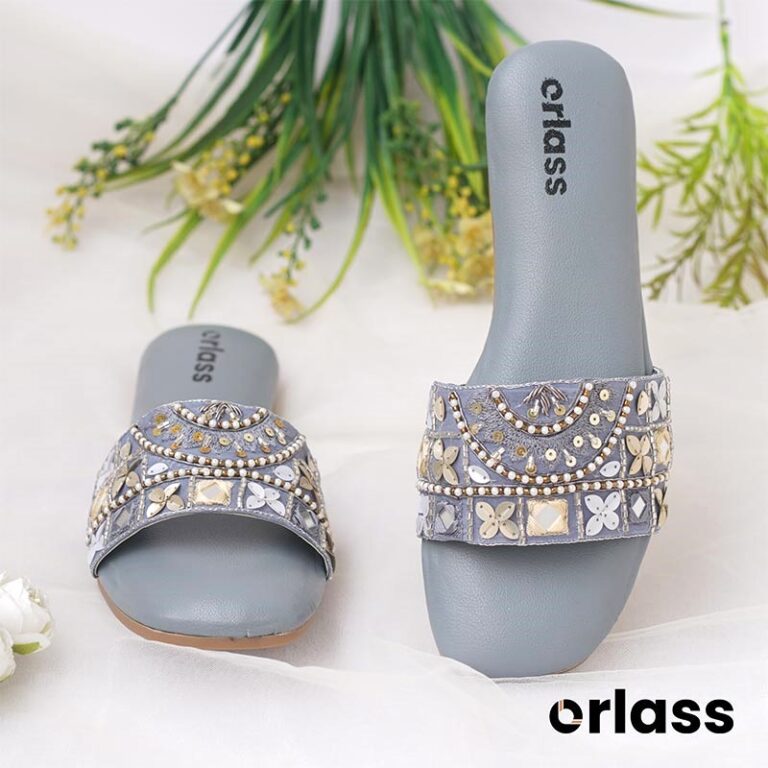 Orlass Nazree Ethnic Slider - Blue | Toffpark