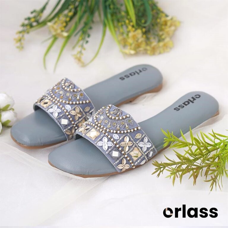 Orlass Nazree Ethnic Slider - Blue | Toffpark