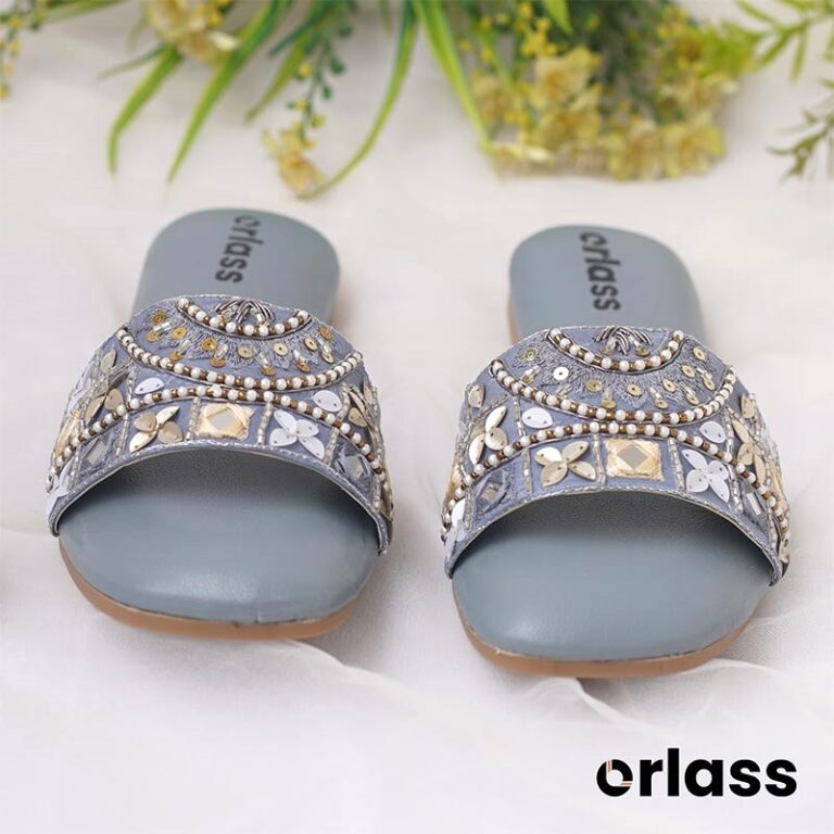 Orlass Nazree Ethnic Slider - Blue | Toffpark